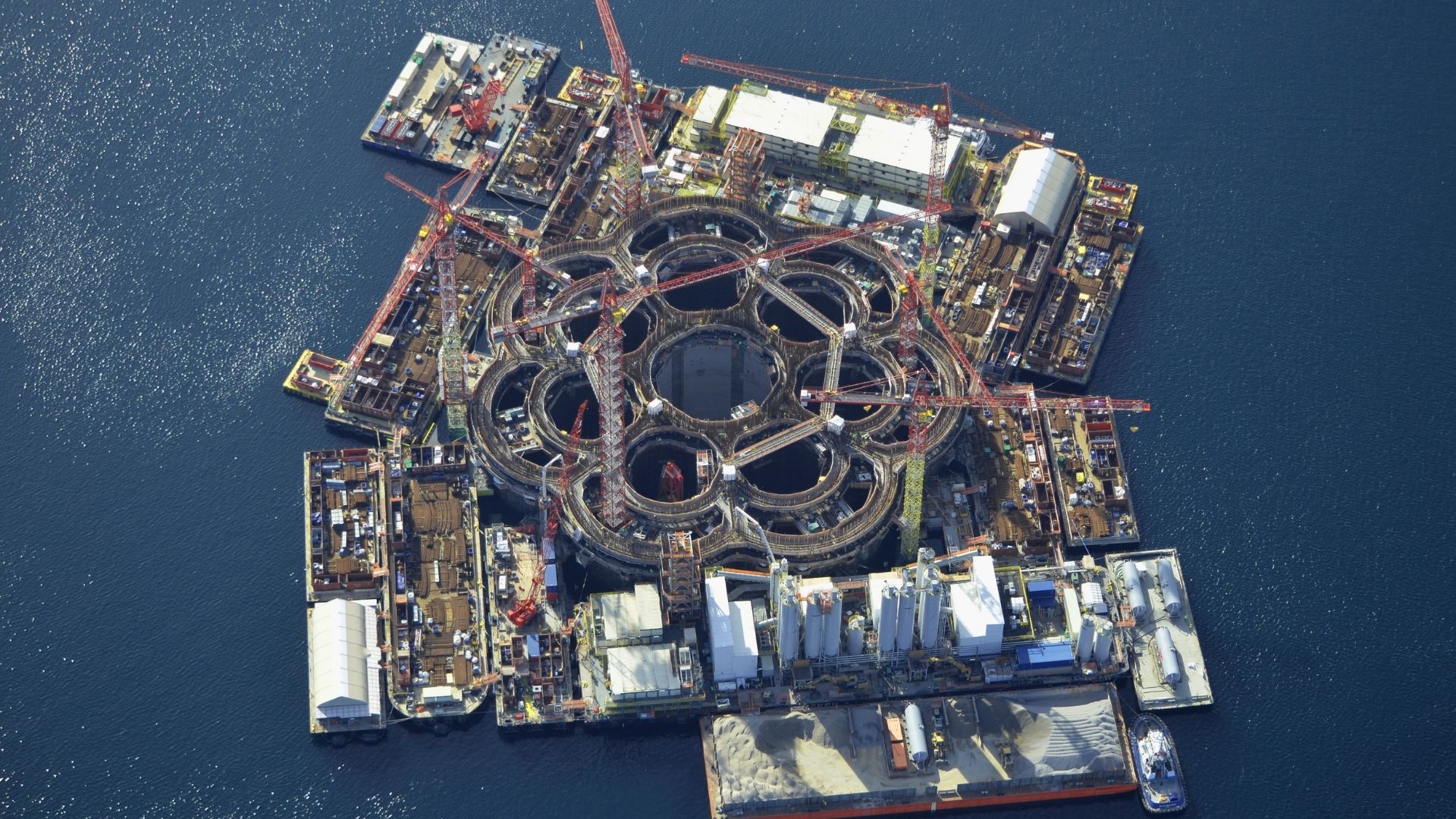 Hebron olieveld - Offshore voorgespannen platform